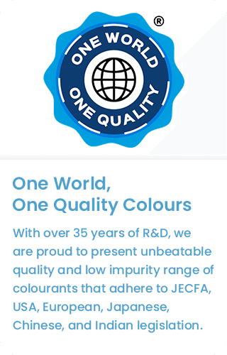 Manufacturer of Cosmetic Pigments, Fluorescent Dyes and Food Colours